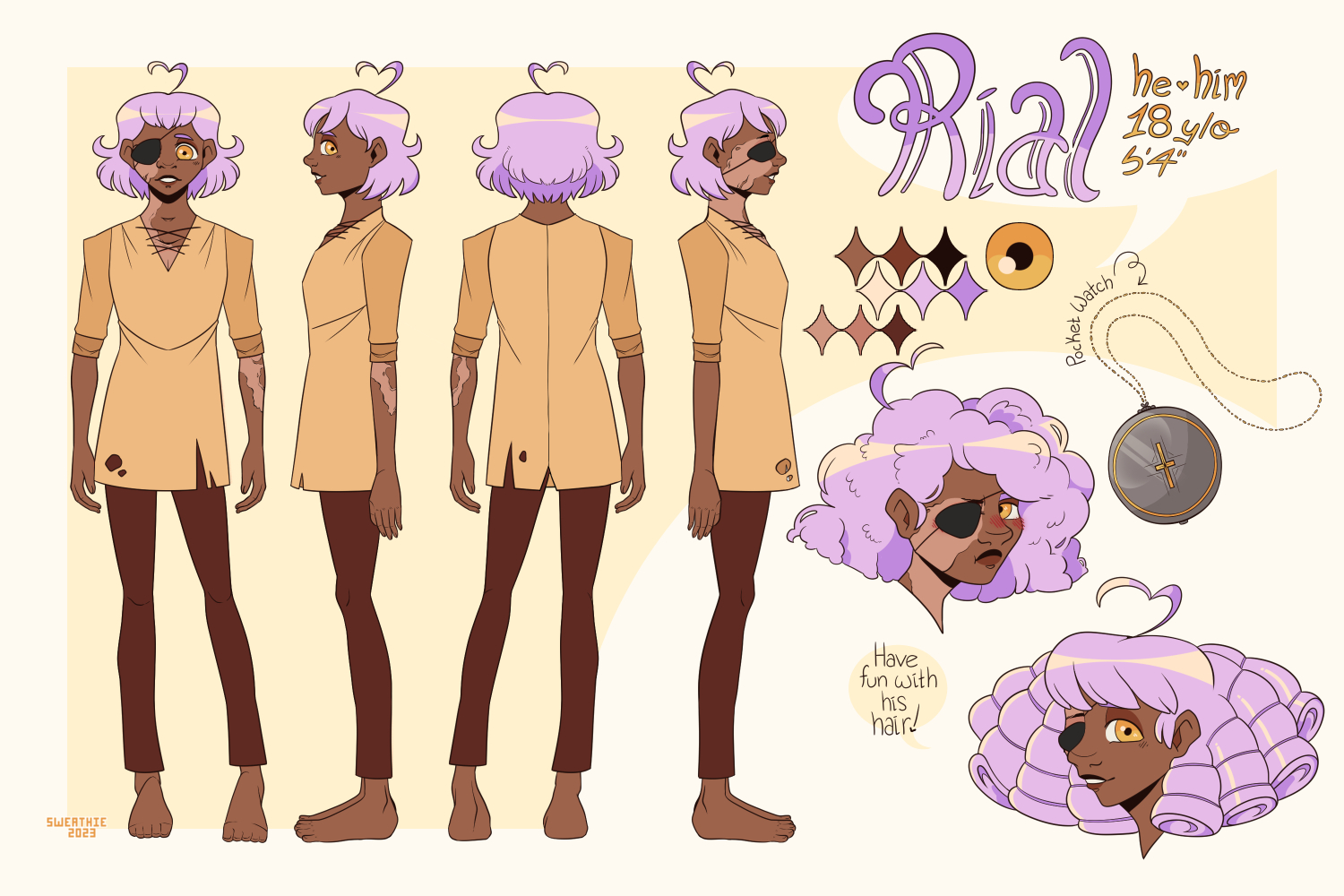 character design and references – sweathie